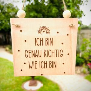 Affirmation „ich bin genau richtig wie ich bin“ – Glücksmomente Atelier